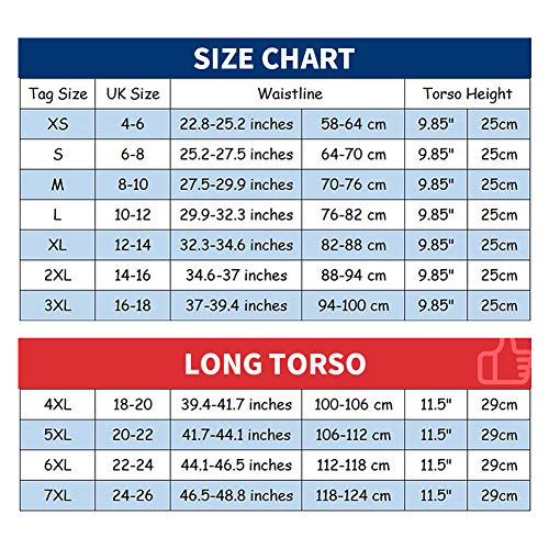 WEICHENS Waist Trainer Corsets for Women Underbust Sport Trimmer Belts Cincher Hourglass Body Shaper Girdle Black