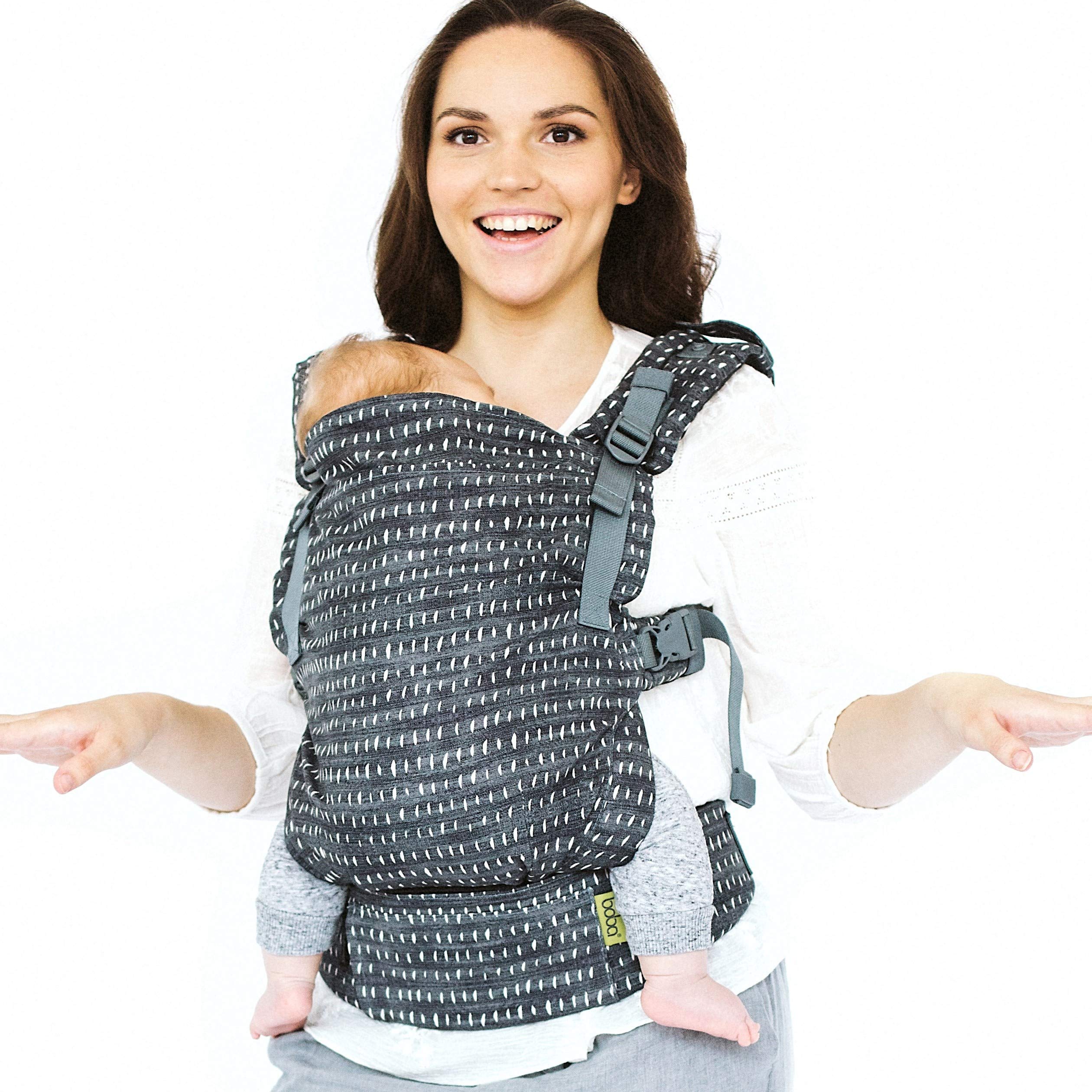 Boba Baby Wrap Grey and Boba X Denim Rain Soft Carrier Combo