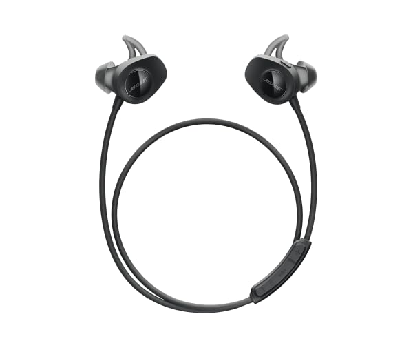 Bose SoundSport Wireless Bluetooth Headphones Headset Black - 761529-0010 (Renewed)