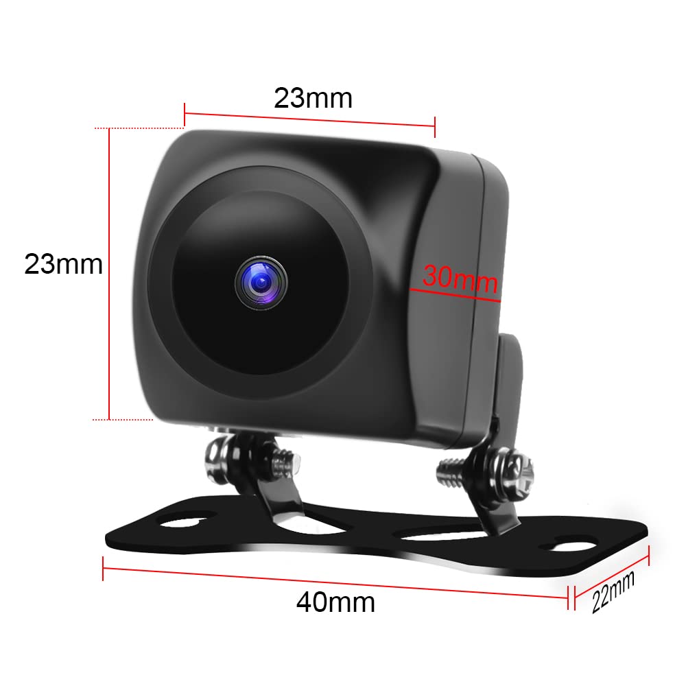 Camecho Backup Camera,AHD 720P Metal 170°Wide Angle Rearview Reversing Camera,Night Vision Backup Reversing Parking Cameras IP67 Waterproof Reverse Rear View Camera for Car Vehicle SUV RV