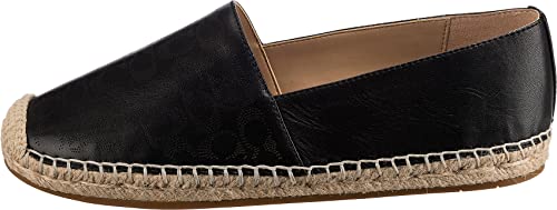 Coach Carley Leather Espadrille Black 7 B (M)