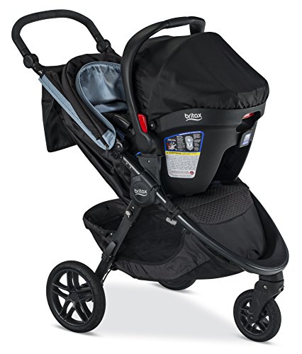 Britax B-Free Travel System with B-Safe Endeavours Infant Car Seat - Birth to 65 Pounds, Frost