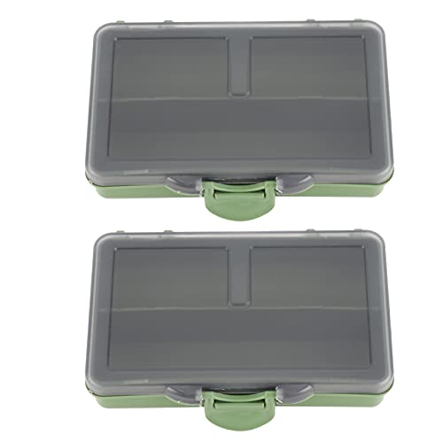 Carp Fishing Tackle Box, Fishing Tackle Accessories Convenient Mini Storage Box Lightweight for Bait(2 Cells)
