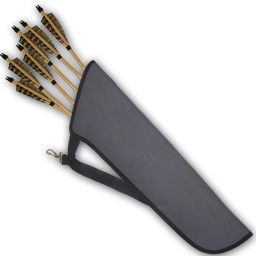 Carol Traditional Archery Side/Hip/Belt/Waist Arrow Quiver 15210GRAY(RH-LH)