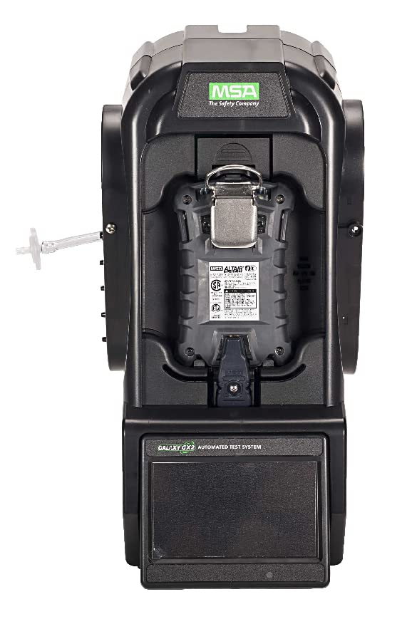 MSA 10128630 ALTAIR 4/4X Multi-Gas Detector Calibration Station/Galaxy GX2 Automated System Test Stand, 1 Valve, Color: Black, Portable Gas Monitor Calibration Test Dock