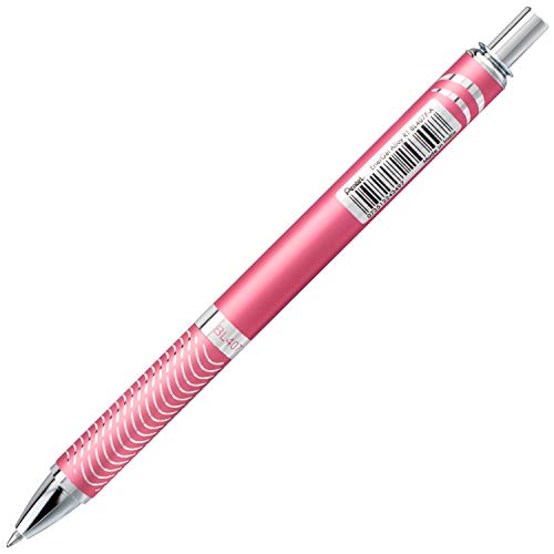 Pentel 0.7 mm Tip EnerGel Sterling Black Ink Pen - Pink (Pack of 12)