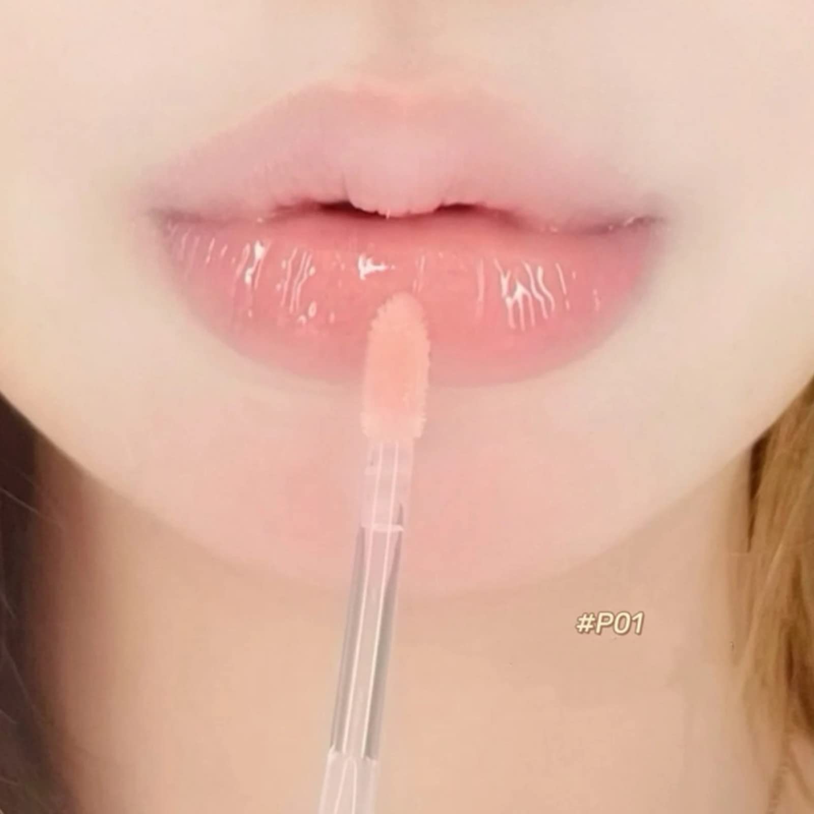 COLORKEY Crystalline Aqua Lip Oil (P02 Mildly Moisturizing) | Lip Care, Clear Gloss, Sheer Glossy Tint Moisturizing, Revitalizing, and Tinting for Dry Lips with Multiple Plant Extracts