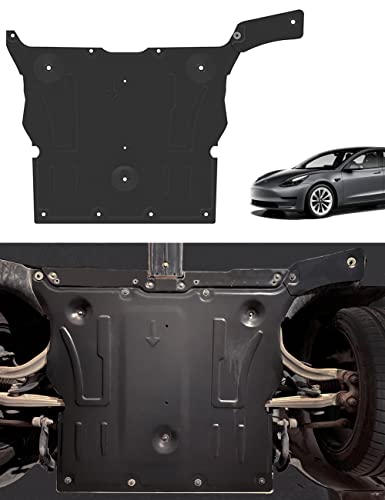 BMZX for Front Skid Plate Under Engine Guard for Tesla Model 3 2017-2024 & for Tesla Model Y 2020-2024 Front Chassis Guard Plate Splash Shield Cover All Weather Heavy Duty Protection