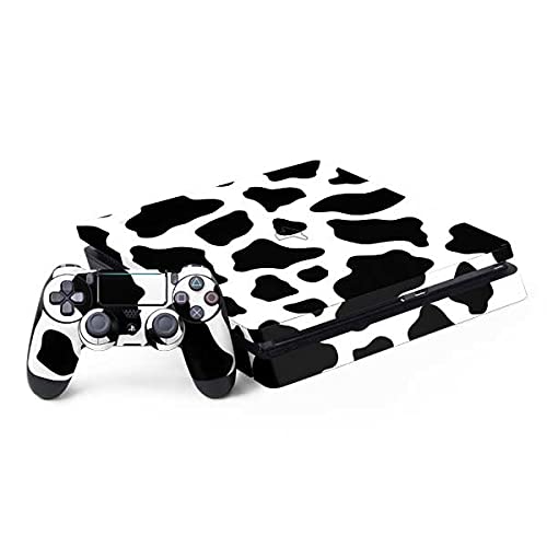 Skinit Decal Gaming Skin Compatible with PS4 Slim Bundle - Officially Licensed Originally Designed Cow Print Design