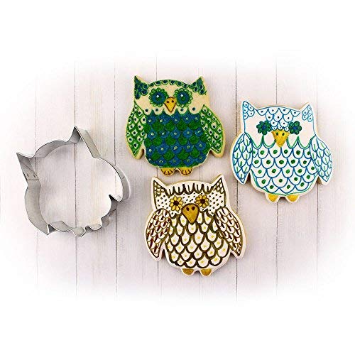 Cute Owl Cookie Cutter, 3.5" Made in USA by Ann Clark