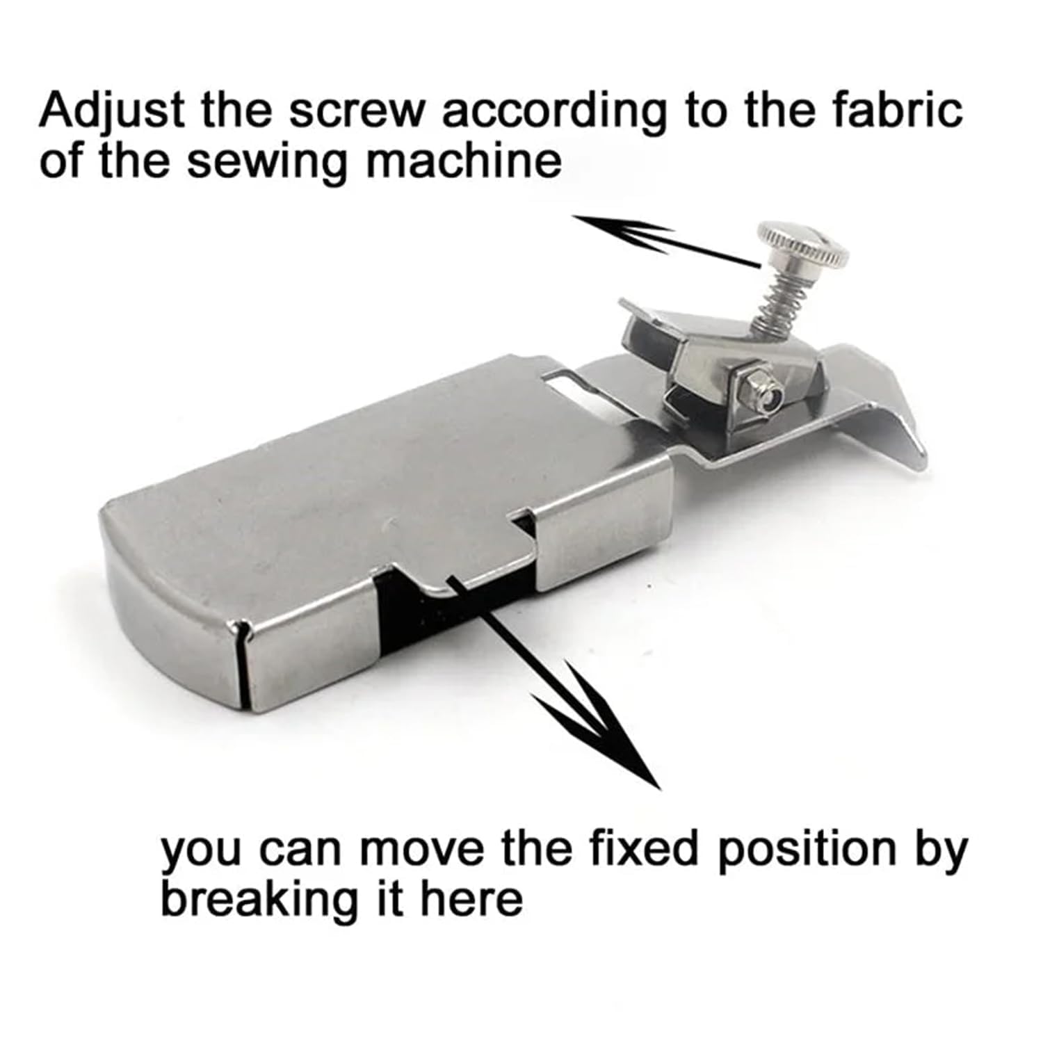 Buddy Sew Magnetic Seam Guide, Magnetic Seam Guide for Sewing Machine, Multifucntional Straight Line Hems Sewing Ruler, Universal Sewing Machine Attachments for All Sewing Machine (2pcs)
