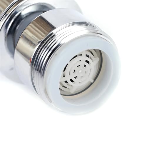 ECMHNIZF Kitchen Tap Head 360° Rotate Faucet Swivel End Diffuser Adapter Filter M24 Kitchen Faucet Aerator Bath Faucet Connector, Silver