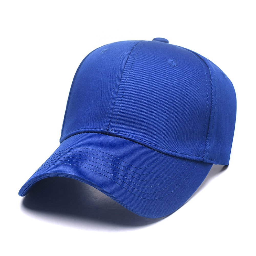 Custom Baseball Cap with Your Text,Personalized Adjustable Trucker Caps Casual Sun Peak Hat for Gifts (Bright Blue, one Size)