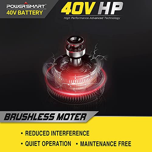Lawn Mower Dual-Force Cutting Cordless Lawn Mower (17inch 40V4.0Ah)…