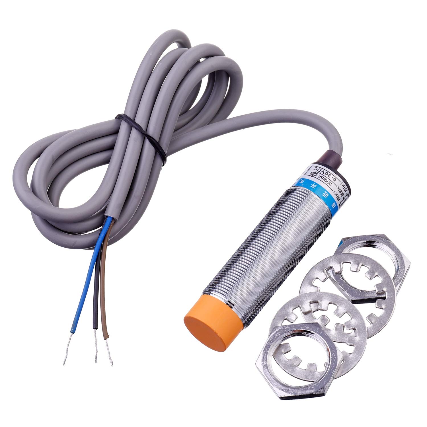 BOJACK LJ18A3-8-Z/BX NPN NO Inductive Proximity Sensor 8mm Detecting Distance DC 6-36V M18 Approach Switch