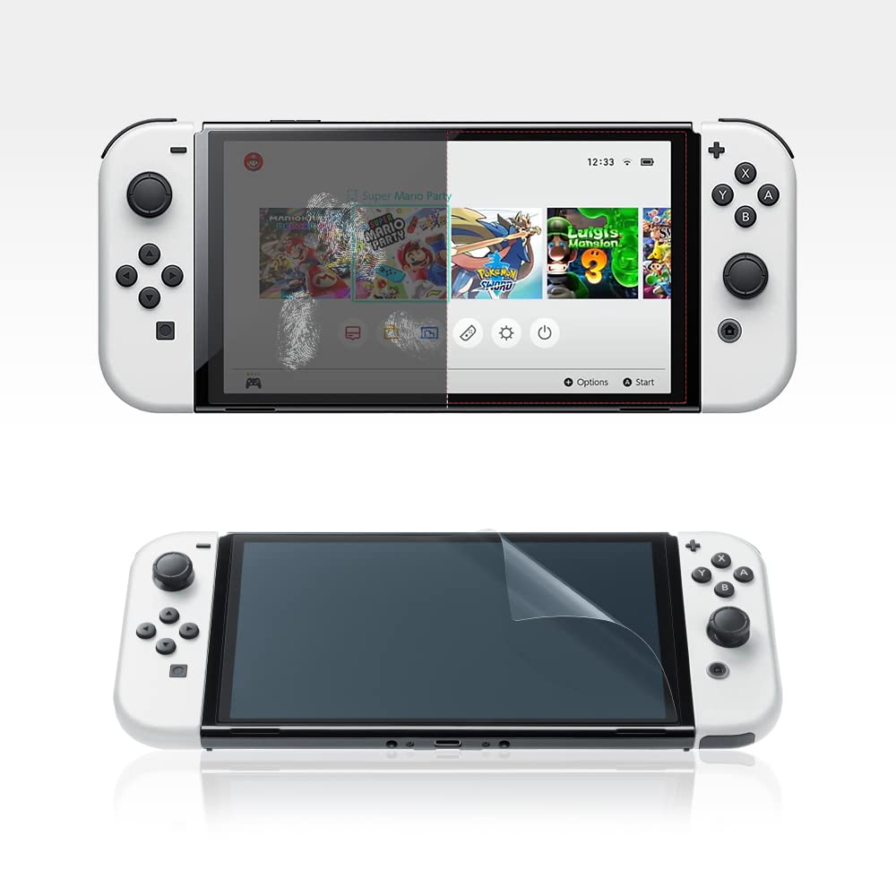 Screen Protector Compatible with Nintendo Switch OLED model (2Pack)