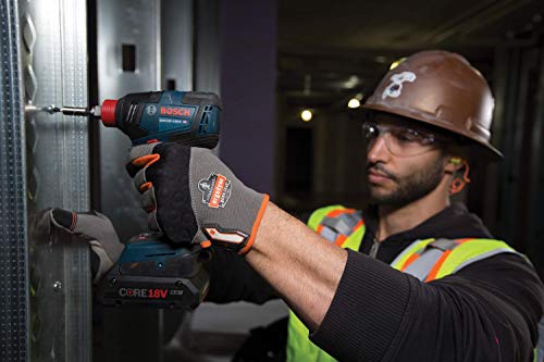 BOSCH GDX18V-1800CB15 18V EC Brushless Connected-Ready 1/4 In. and 1/2 In. Two-In-One Bit/Socket Impact Driver Kit with (1) CORE18V 4.0 Ah Compact Battery