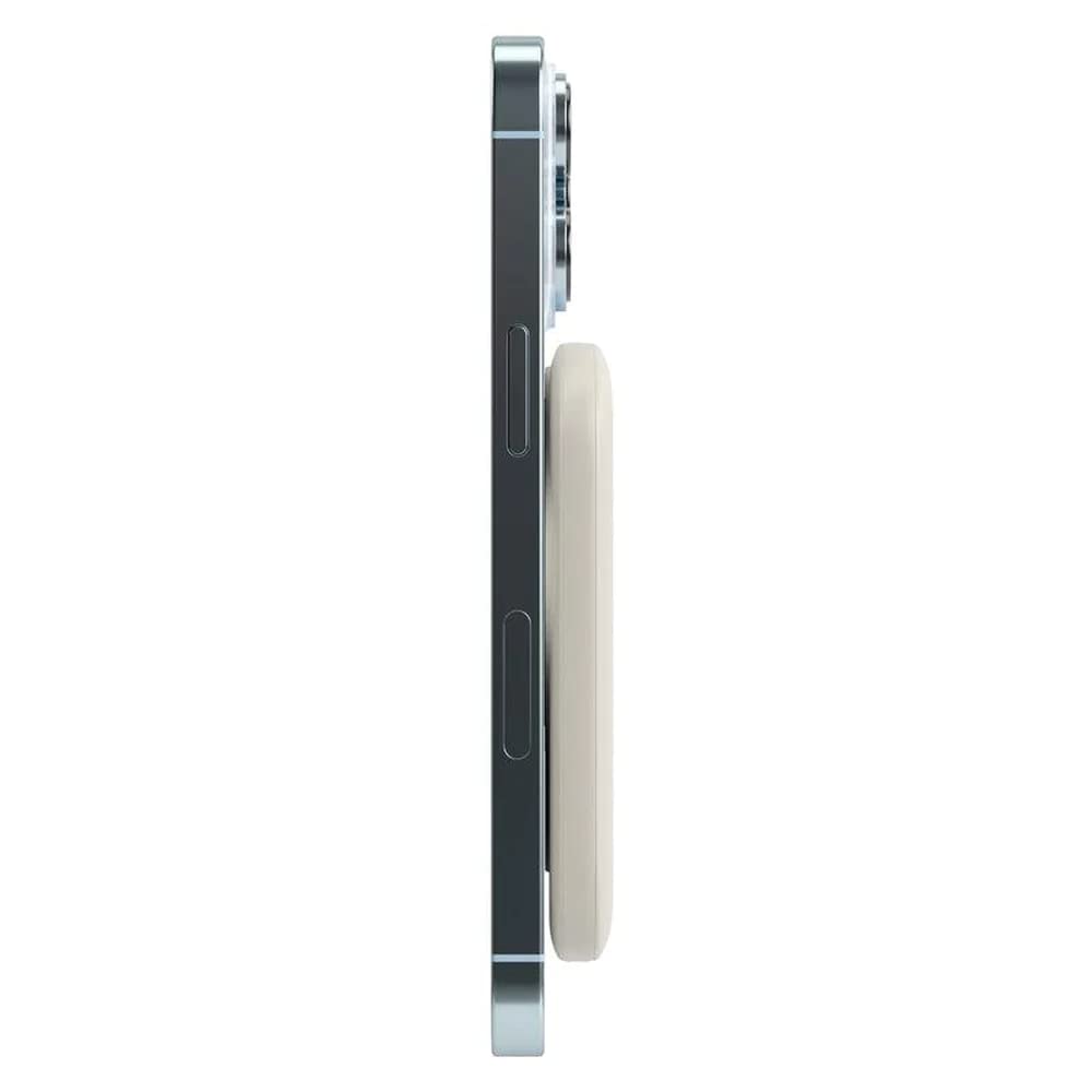 Casely Power Pod | MagSafe Compatible Battery Pack | Off-White Nude Power Pod (5,000 mAh)
