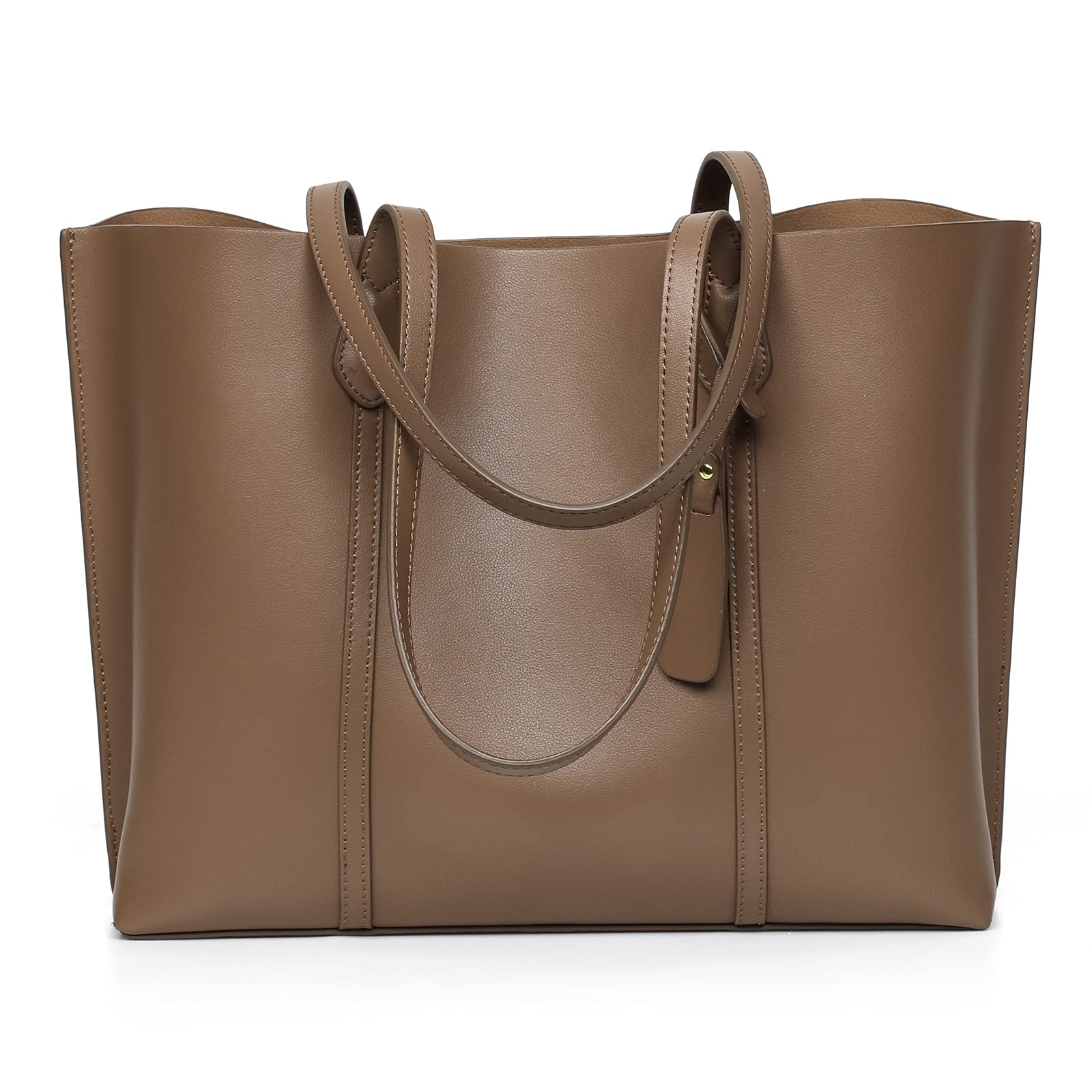 Seammer Leather Tote Bag for Women Large 13.58 Inch Shoulder Purses and Handbags