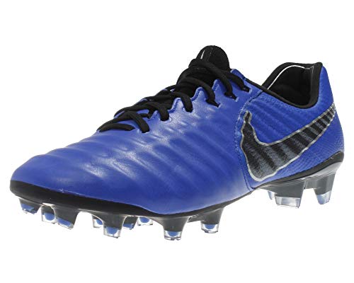 Nike Men's Football Boots , Multicolour Racer Blue Black Metallic Silver 4 , 8 US