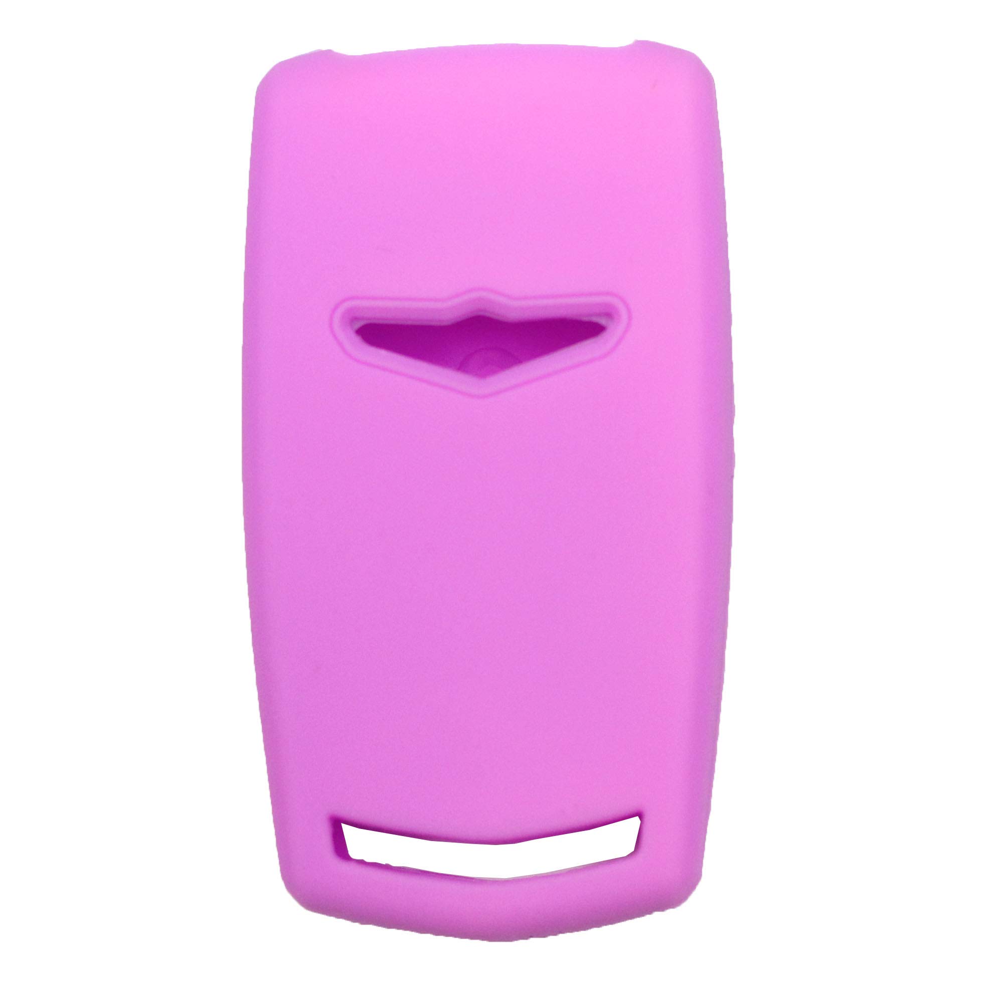 Btopars 2pcs 4 Buttons Silicone Rubber Remote Smart Key Fob Case Cover Protector Holder Jacket Compatible with Hyundai Genesis 2017 2018 2019 2020 G70 G80 G90 Black Purple