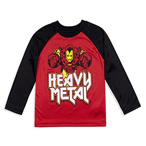 Marvel Avengers Spider-Man Hulk Captain America Iron Man Little Boys 4 Pack Athletic T-Shirts Multicolor 7-8