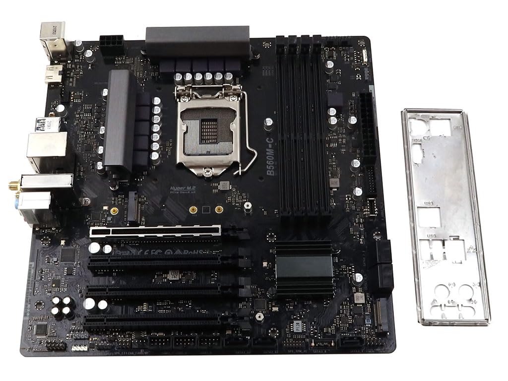 Desktop Motherboard 80-MXBEM2-A1A11 Compatible Replacement Spare Part for ASRock B560M-C Intel Chipset B560 Socket LGA1200 DDR4 HDMI USB SATA 6Gb/s Micro ATX