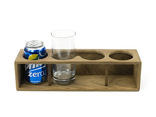 Whitecap 62632 Teak Four Drink/Binocular Rack