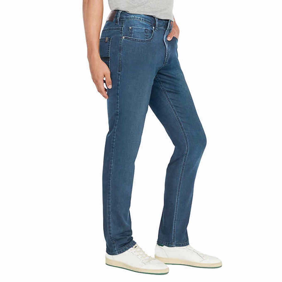Buffalo David Bitton Men's Axel 5 Pocket Slim Stretch Jean (40W x 34L, Light Blue)
