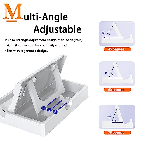 Miimall Compatible for ROG Ally Kickstand, Multi-Angle Adjustable Asus Ally Kickstand with Anti-Slip Pads Foldable&Portable Stand Base/Holder/Kickstand for Asus ROG Ally Handheld 2023 Accessories
