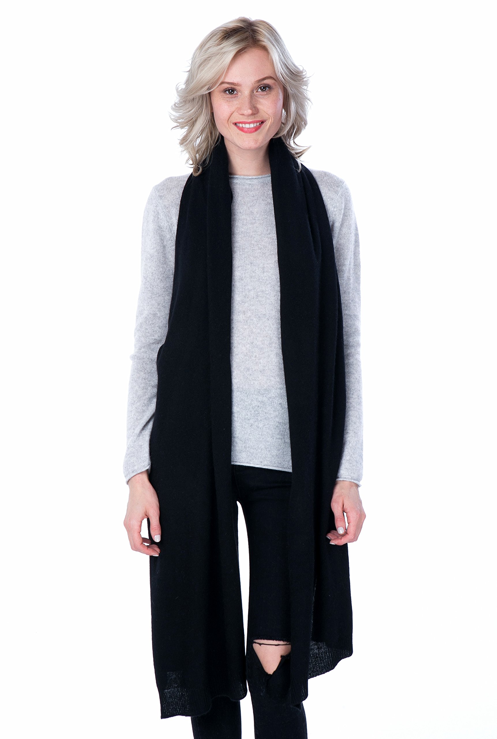 cashmere 4 U 100% Pure Cashmere Wrap Shawl- Extra Large Stole Scarf for Woman