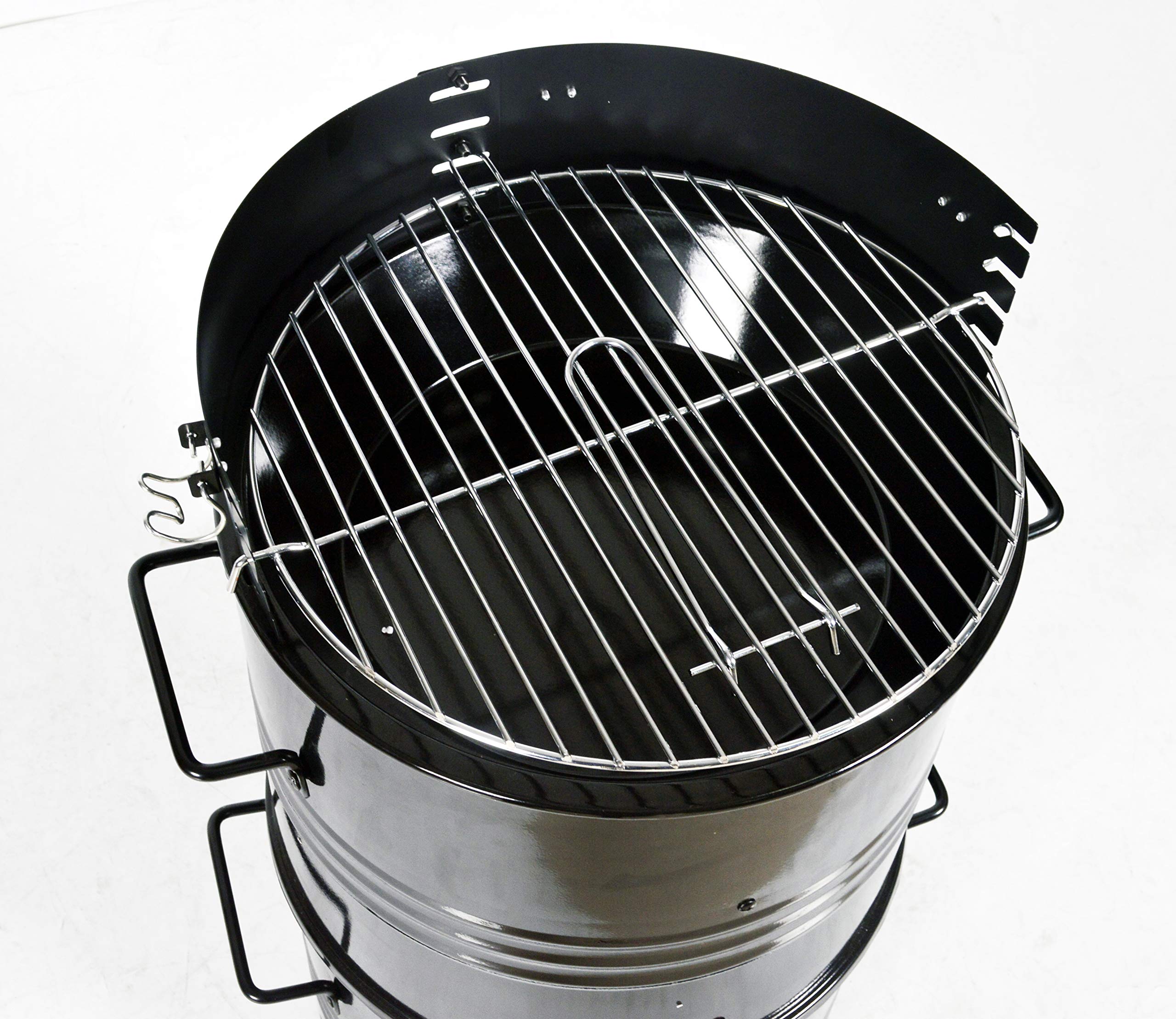 CMI Multi-Function Barbecue and Charcoal Smoker Grill, Heavy Duty Round BBQ Grill for Outdoor Cooking(20-Inch)