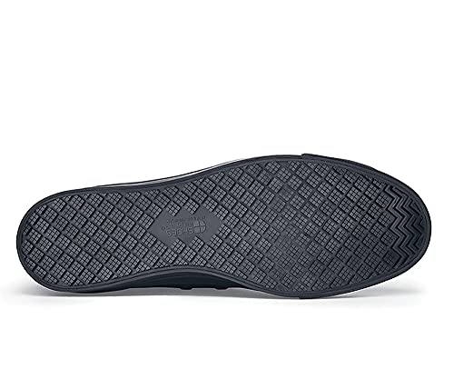Shoes for Crews Pembroke, Men's, Women's, Unisex, Slip Resistant, High Top Work Sneakers, Canvas, Men's Size 9, Women's Size 10.5 Black