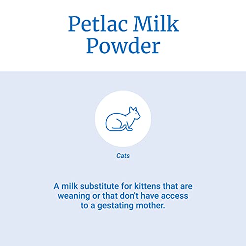 PetAg Petlac Milk Powder for Kittens - Kitten Formula Milk Replacer with Vitamins, Minerals, and Amino Acid - 10.5 oz