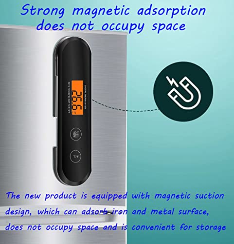 Digital Meat Thermometer for Cooking with Probe and Backlight,IP67 Waterproof CookingThermometer for Grilling BBQ, Kitchen Cooking,Candy,Oil and Roast Turkey ,Instant Read Thermometer Digital(Black)