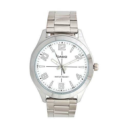 Casio MTP-VX01D-7B Men's Standard Stainless Steel Big Case White Dial Watch