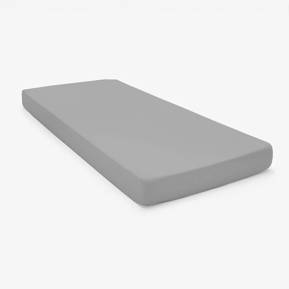 Camping Cot Mattress 4-Pcs Sheet Set 100 % Egyptian Cotton 700 TC Perfect for Narrow Twin/Cot Size/Rv Bunk/Guest Bed/Camping Cot Size - 30" X 80" Color Light Grey Solid