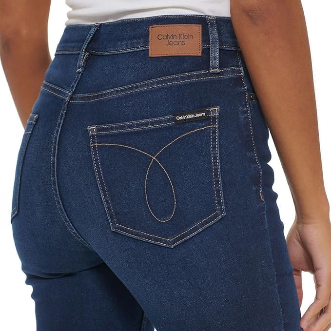 Calvin Klein Jeans Women High Rise Skinny Jean (12, Dark Blue (Pacific))