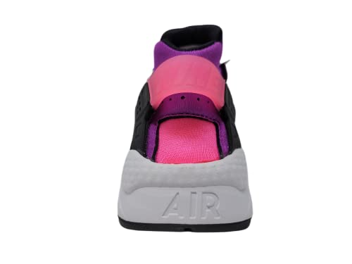 Nike Women's Air Huarache Run Print Running Shoes, White/Black-Hyper Pink, 6 M US
