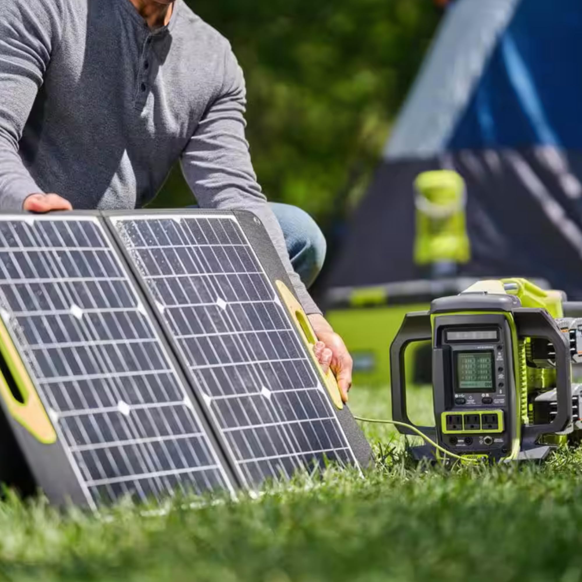 Buho 18-Volt Power Station Bundle Accessory Kit, Ryobi Battery Inverter and 8-Port Charger, and Additional USB Cable - Power Solution for Camping, Emergencies, Job Sites, Recreation, Tailgating