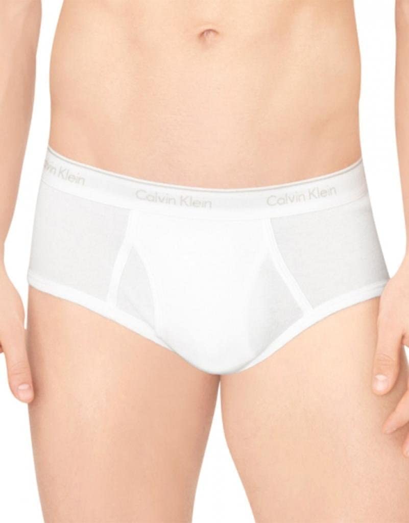 Calvin Klein Men's Cotton Classics Multipack Briefs, Pure White, Medium