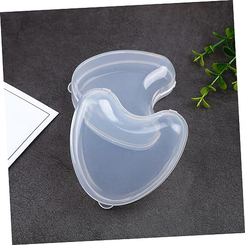 Healeved 6pcs Mouthguard Teeth Protector Cases Retainer Container Denture Holder Clear Stand Clear Plastic Organizer Bins Plastic Stand Dentures Storage Cases Clear Mouth Guards Tooth Box