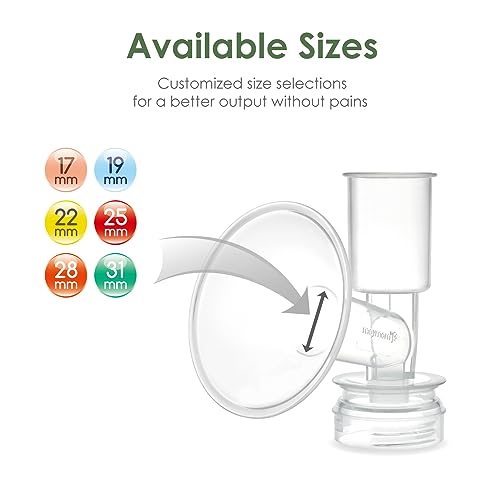 Maymom Breast Shield Flange Compatible with Ameda Breast Pumps (28 mm, Large, 1-Piece)