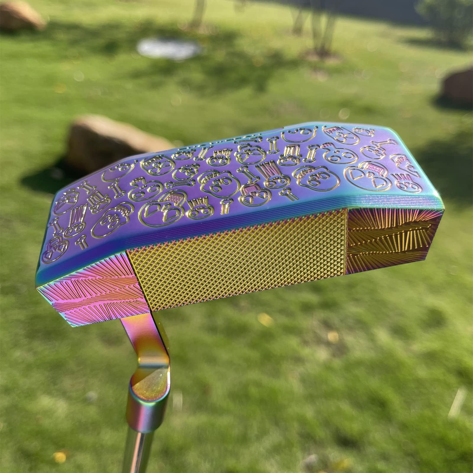 CALONG Super GSS Golf Putter 303 Steel 375g CNC Milled Right Hand Skull Golf Club Putter with Headcover