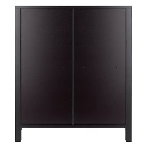 Winsome Terrace Storage Shelf 3-Tier Wide in Espresso, 26-Inch