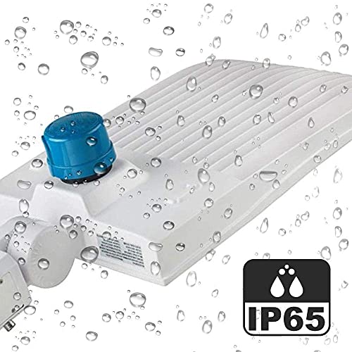 LEDMyplace 150W LED Pole Light with Photocell 5700K Universal Mount White AC120-277V Commercial Parking Lot Lights