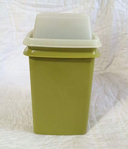 Tupperware Small Square Pick a Deli Pickle or Olive Keeper Container, Green