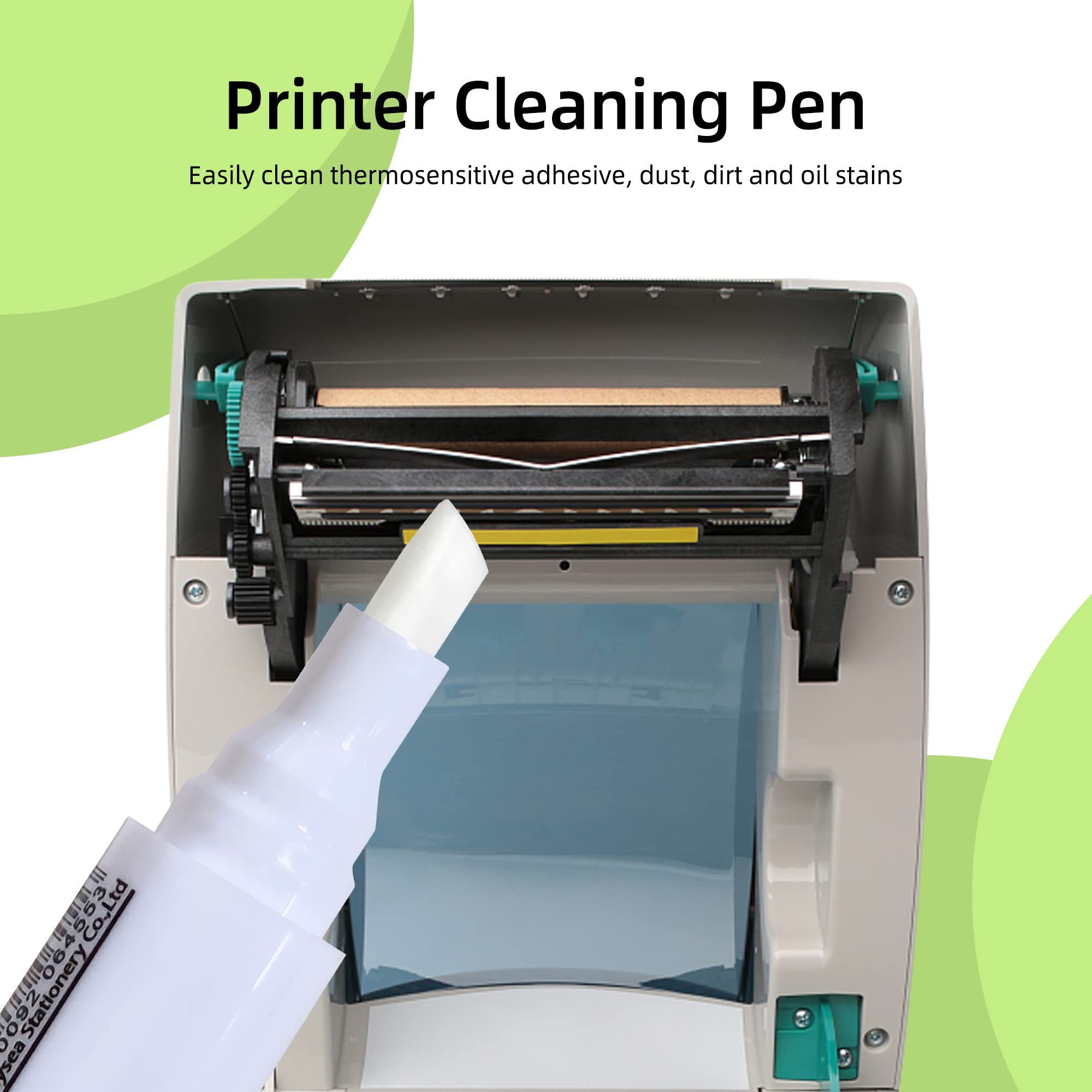 Thermal Printer Printhead Cleaning Pen for Thermal Receipt Shipping Label POS Card Printer Cleaner 4pcs