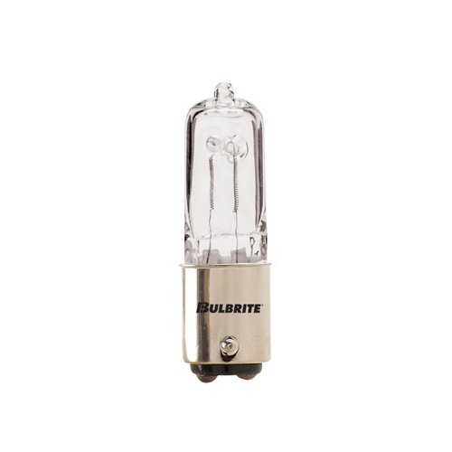 Bulbrite 613050 Q50CL/DC 50-Watt Dimmable Halogen JD Type T4, Double Contact Bayonet Base, Clear