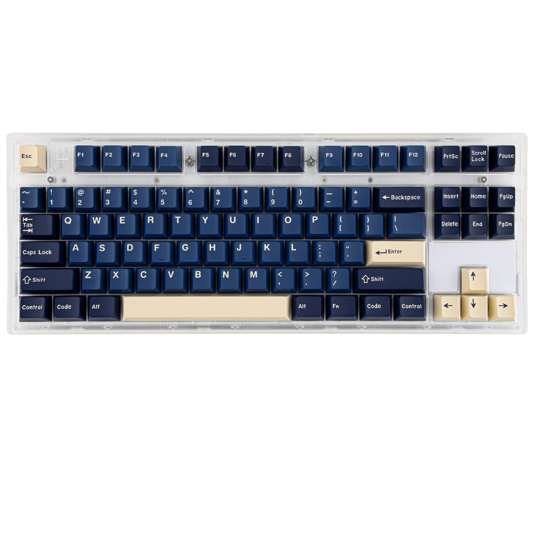 Custom ABS Cherry Profile Double Shot 196 Keys Keycaps ANSI & ISO Layout Keycaps for Mechanical Gaming Keyboard Cherry MX Kailh Box Switches (MATRIX-01)
